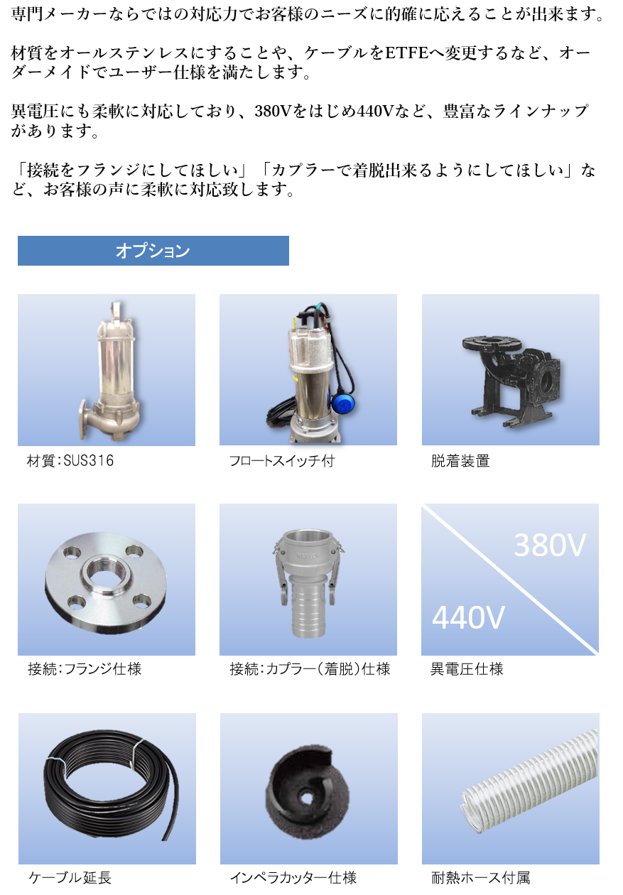 JCV・JCVH採用した理由 | 耐熱ポンプドットコム